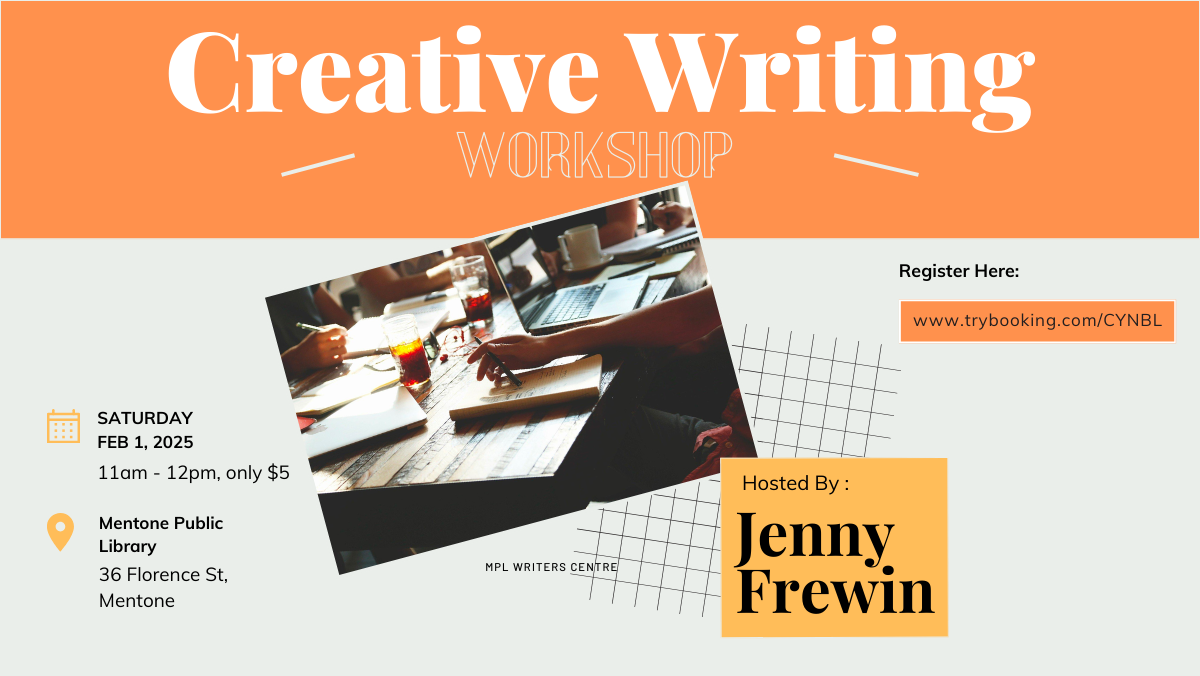 EVENT: Writing Workshop – Mentone Public Library